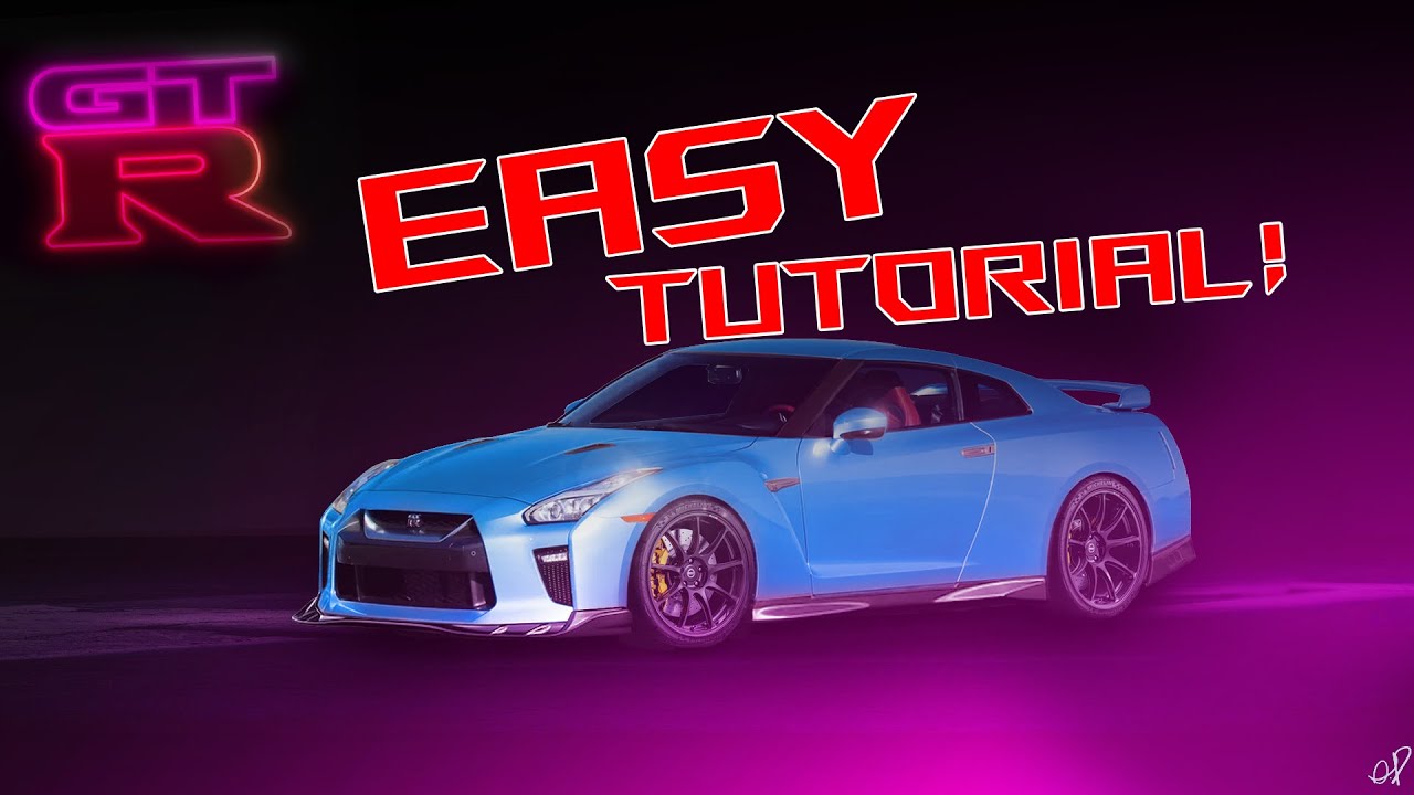 How to change color and rims on a car in Photoshop!**EASY Tutorial ...