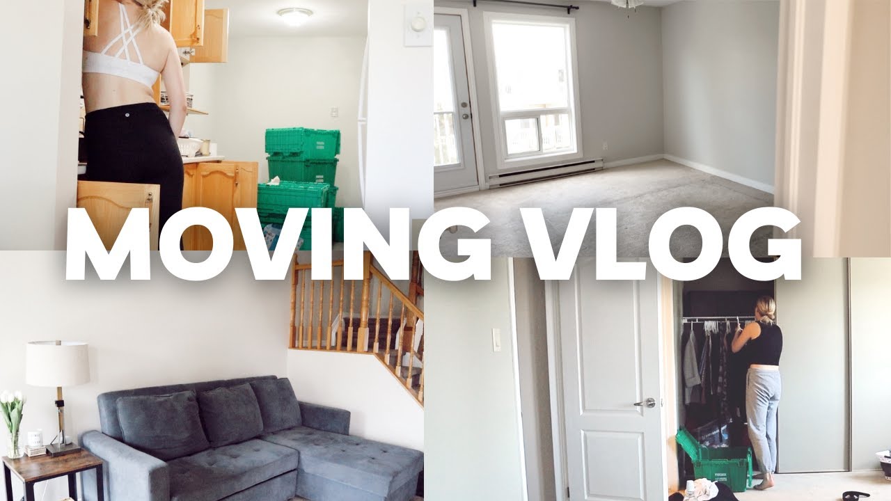 MOVING VLOG #3: unpacking, settling in, moving day + getting organized ...