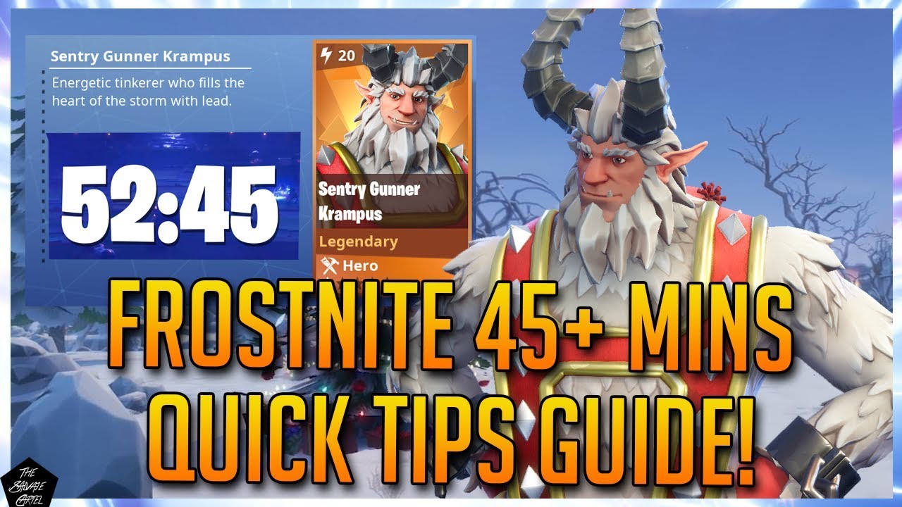 FORTNITE STW: FROSTNITE 45+ MINS QUICK TIPS STRATEGY GUIDE! - YouTube