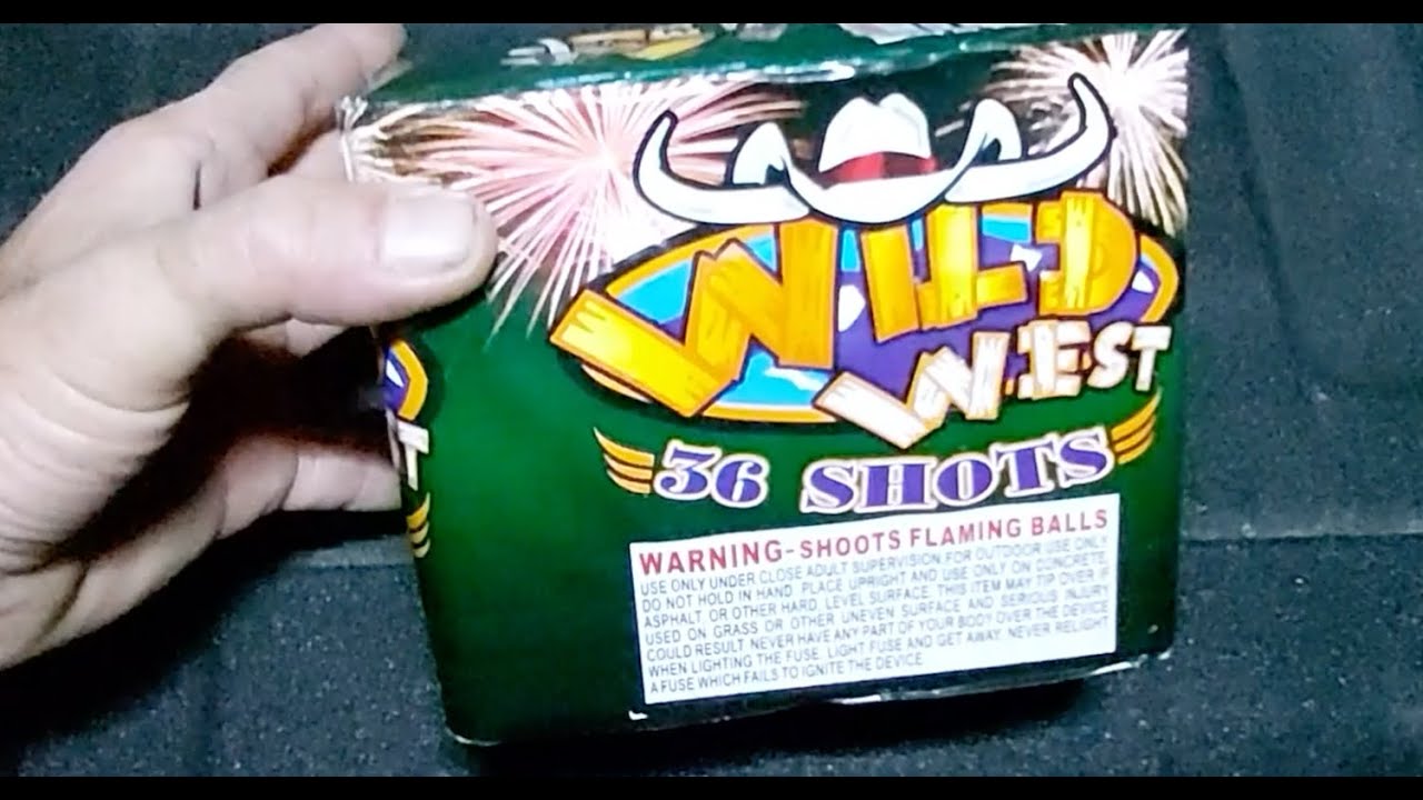 WILD WEST 36 SHOT FIREWORK CAKE NO BRAND ALL BANG - YouTube