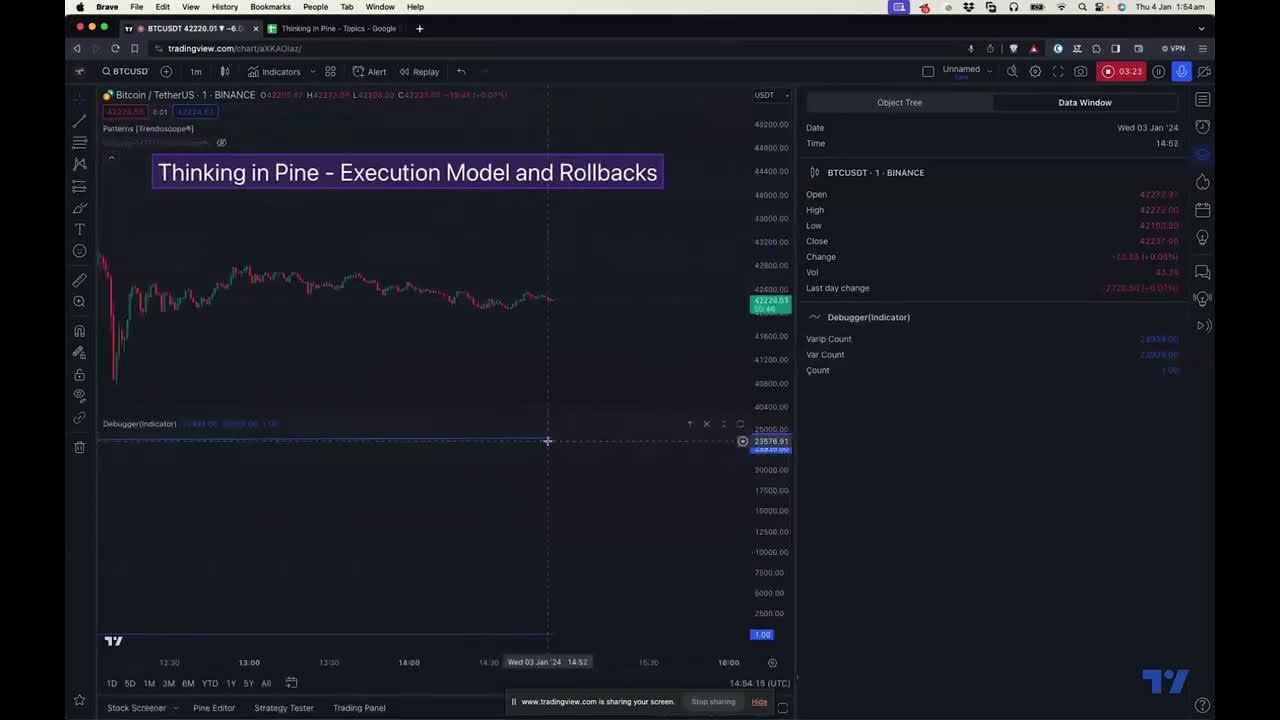 Thinking in Pine - Execution Model and Rollback on Realtime Bars - YouTube