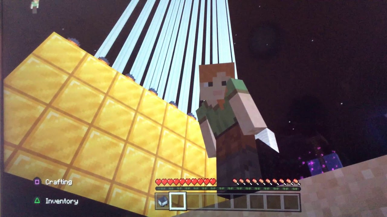 Speeding down a track in a minecart in Minecraft - YouTube