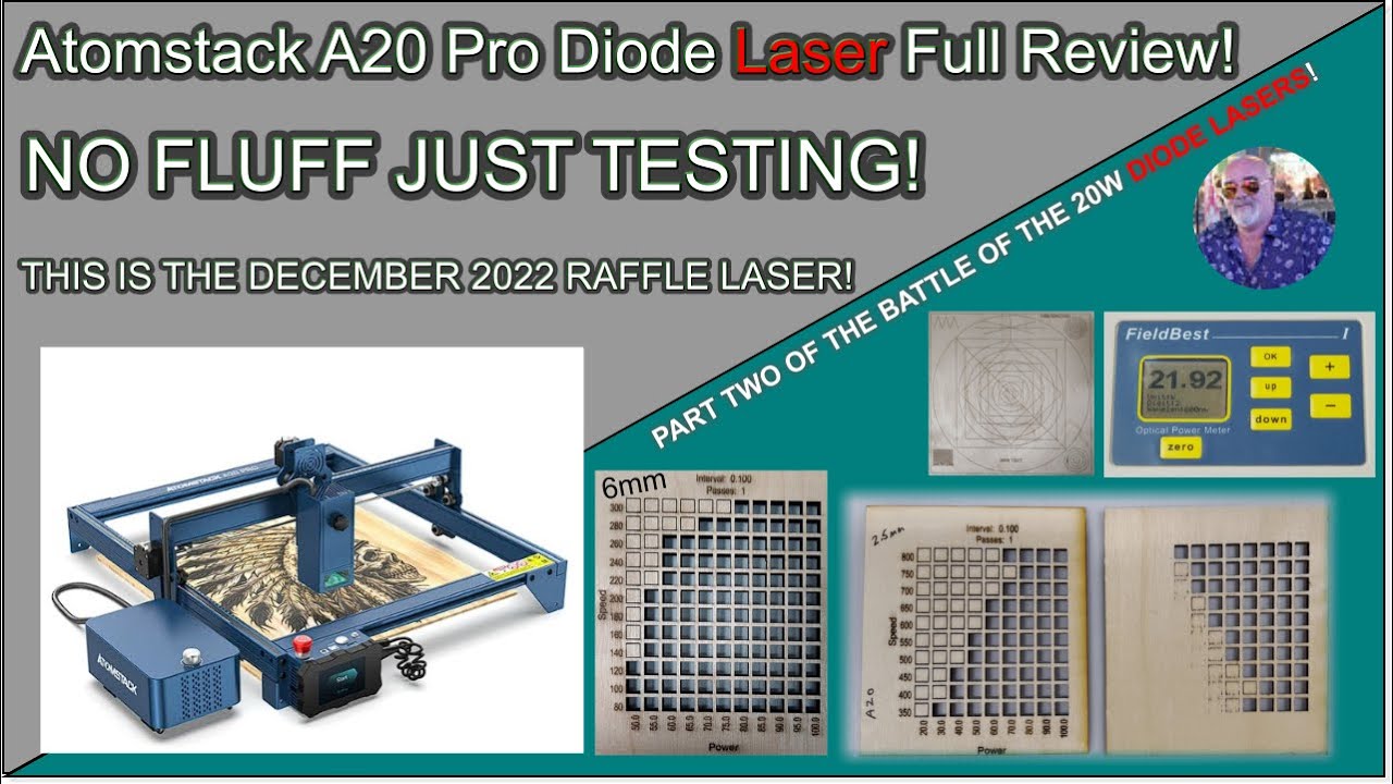 ℹ️ Full Review and Testing of the Atomstack, A20 Pro Laser Cutter ...