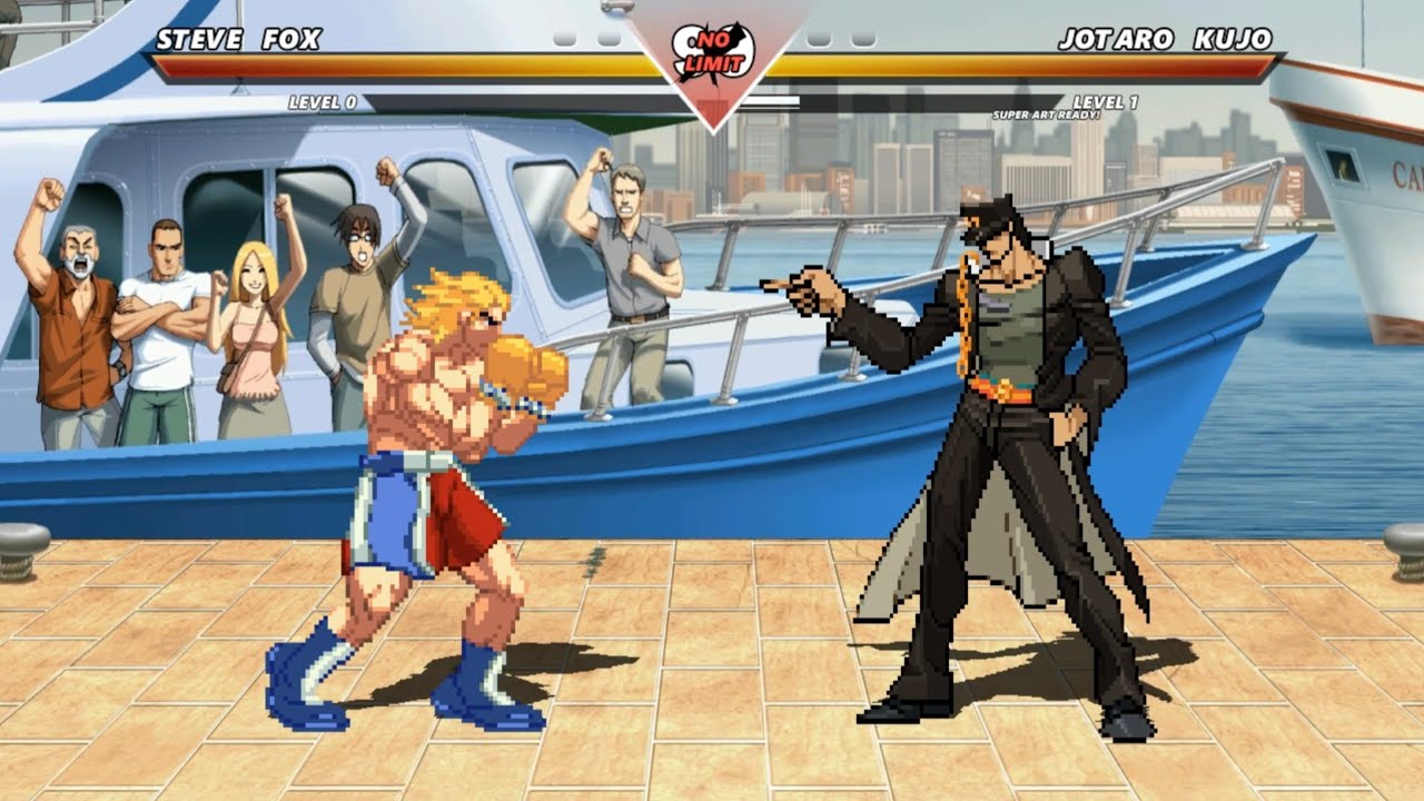 STEVE FOX vs JOTARO KUJO - High level insane fight - YouTube