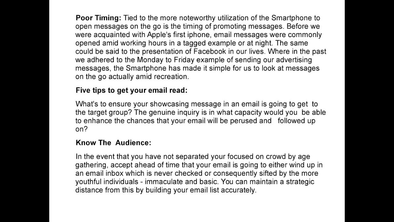 Ensure Your Emails Are Read 5 Tips You Can Use Today - YouTube