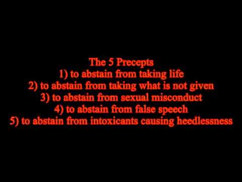 The 5 Precepts - YouTube