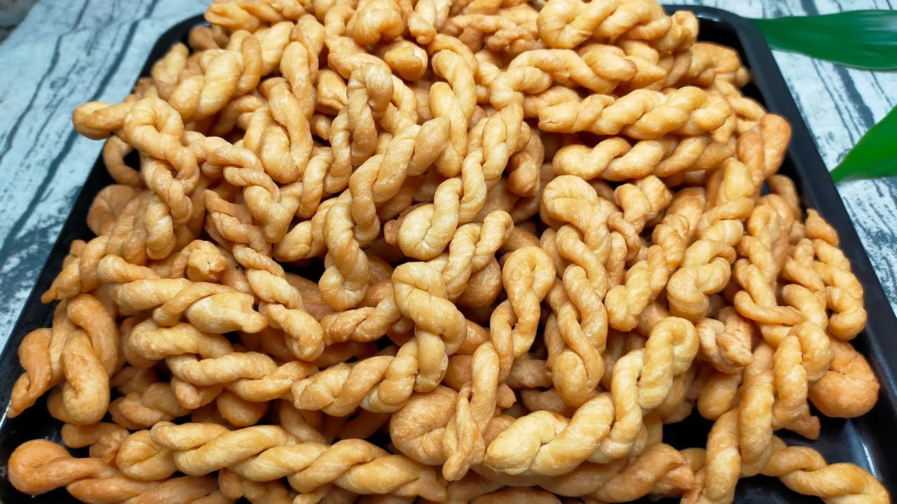 Resep kue untir untir kue tambang renyah || Cara membuat kue untir ...