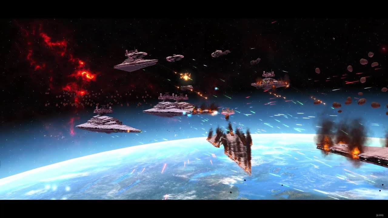 New Republic fleet clashes with remnants of the Imperial Fleet over ...