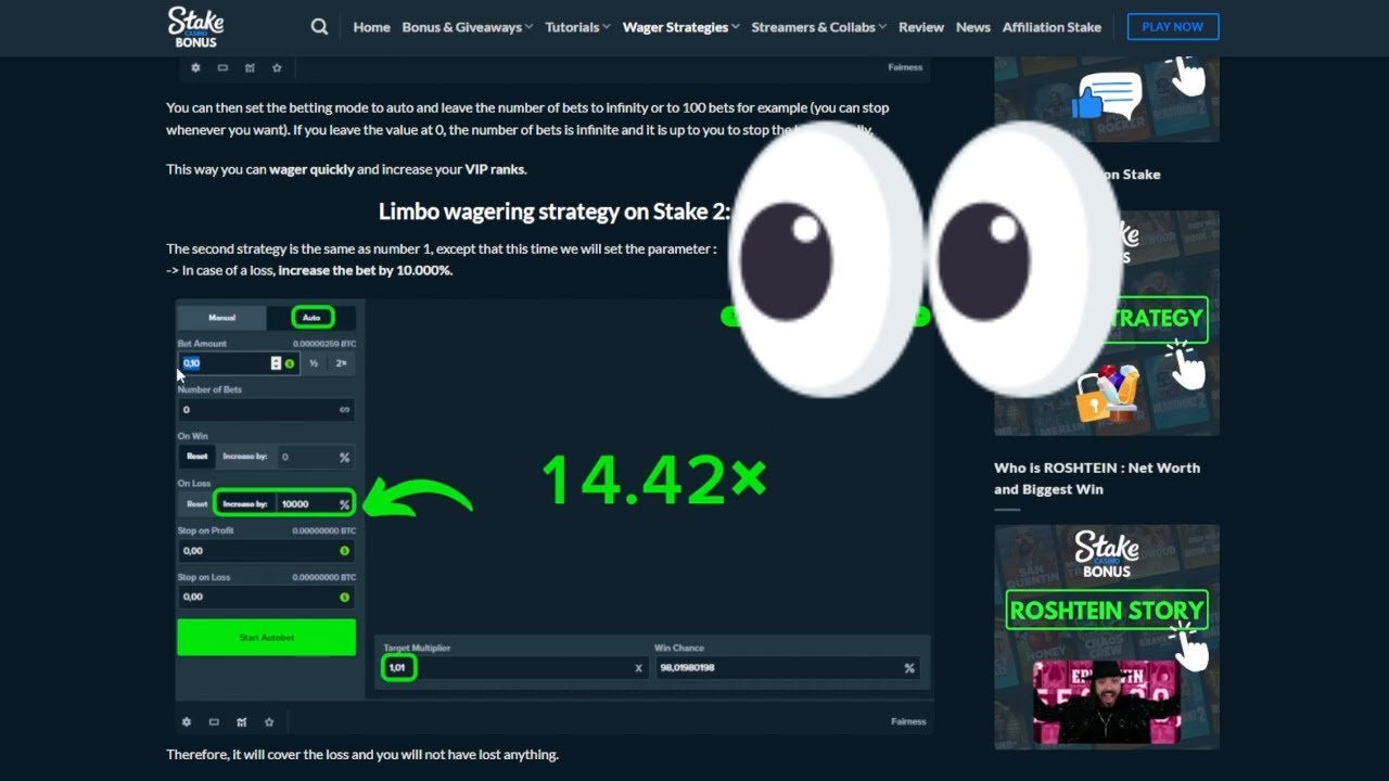 Stake Limbo low risk strategy tips for wager in 2022 - YouTube