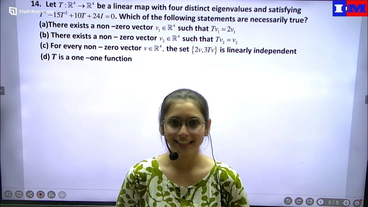 CSIR NET JUNE 2024 (LINEAR ALGEBRA) QUESTION ID 704073 #NETJRF #IITJAM #PYQ #PYQPRACTICE #MATHS ...