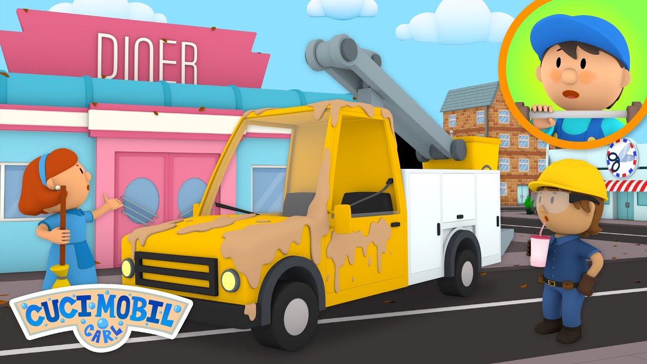 Truk Ember Barry | Cuci Mobil Carl | Kartun Untuk Anak-Anak - YouTube