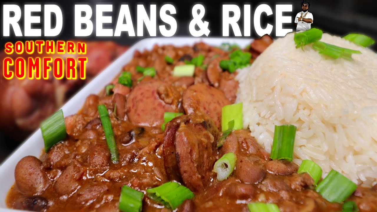 SOUTHERN STYLE RED BEANS & RICE + SAUSAGE, NECKBONES, & HAM HOCKS ...
