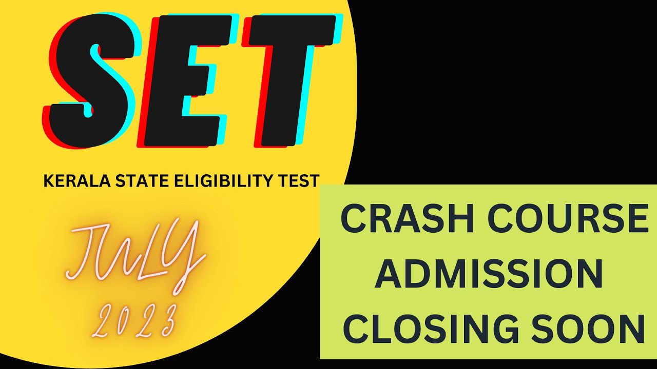 Kerala set -state eligibility test-online crash course - YouTube