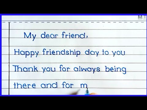 Friendship day card writing 2024 | Happy friendship day | Friendship ...