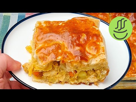 Meşhur TAVUKLU PAY tarifi - 🥧Yiyen herkesin tarifini istediği muazzam lezzet.
