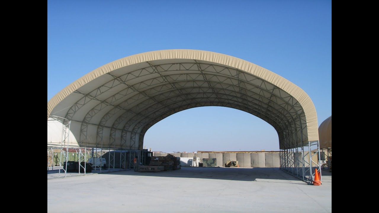 Big Top Fabric Structure - Removable Side Panels - YouTube