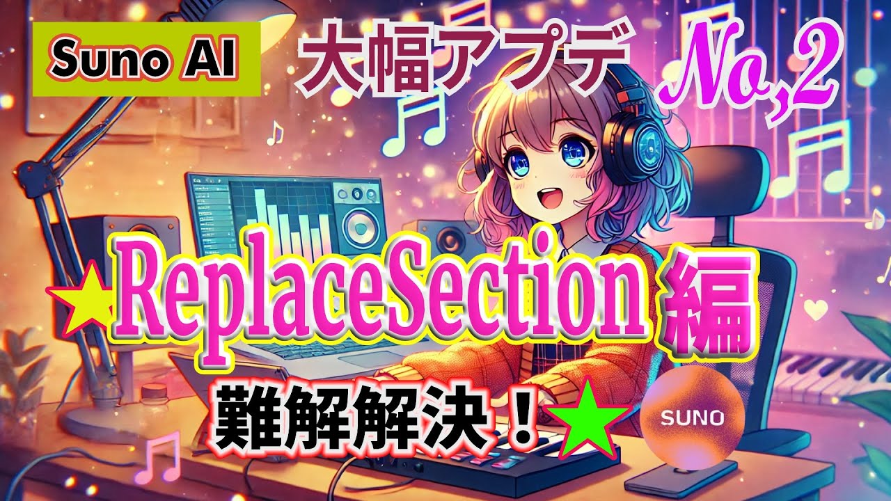 【神機能】Suno AIのReplace Sectionで歌詞や発音を自由に修正！【2025年2月最新】 - YouTube
