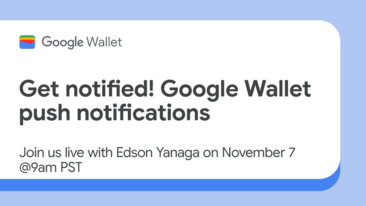 Get notified! Google Wallet push notifications - YouTube