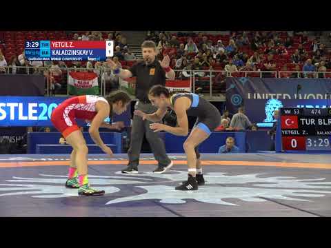 Qual. WW - 53 kg: Z. YETGIL (TUR) v. V. KALADZINSKAY (BLR)
