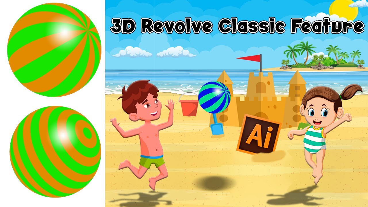 Mastering 3D Revolve Classic Options in Adobe Illustrator - YouTube