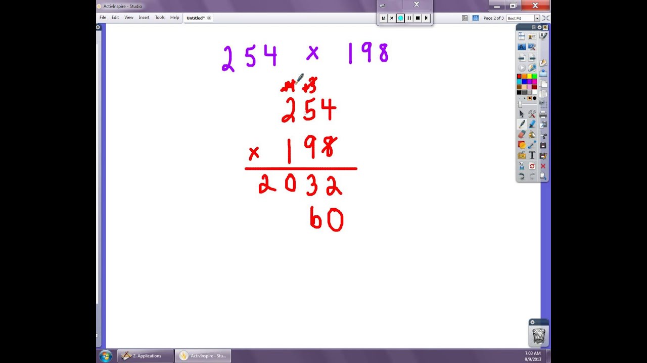 multiplying whole numbers - YouTube