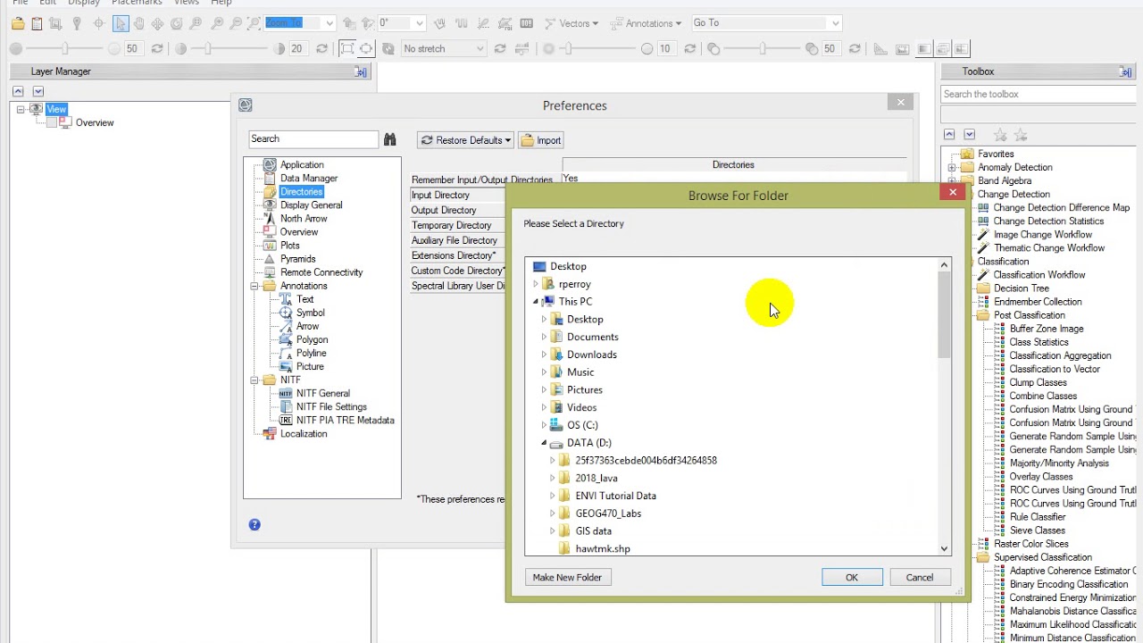 2 Intro to working in ENVI - YouTube