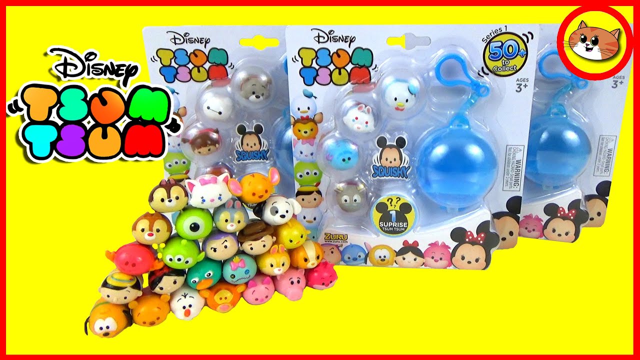 Disney Tsum Tsum Squishy 5 Packs | Surprise Tsum Tsum - YouTube