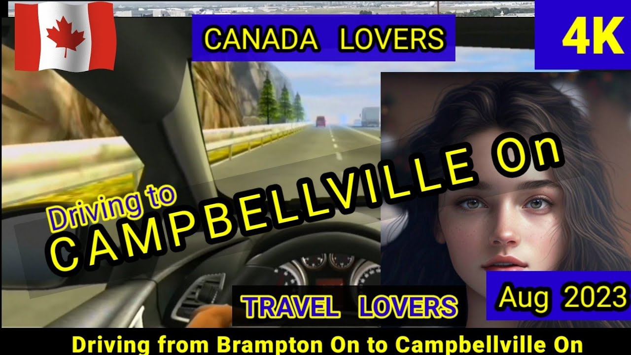 Driving Tour 4K | Campbellville On from Brampton On - YouTube