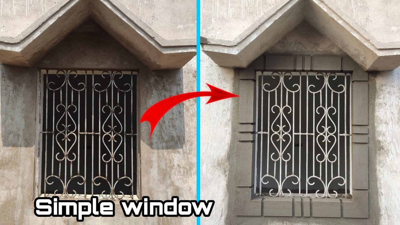 window design by Rakesh Babu ghar ke khidki mein design banaye aasani ...