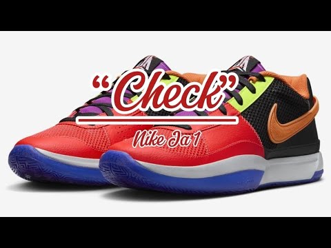 Nike Ja 1 “Check” - Detailed look + Price and Date Release - YouTube