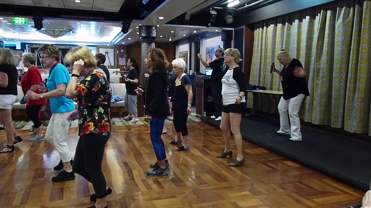 BLUEBIRD Line Dance Kim Ray 2018 CARIBBEAN LINE DANCE CRUISE SENSATION ...