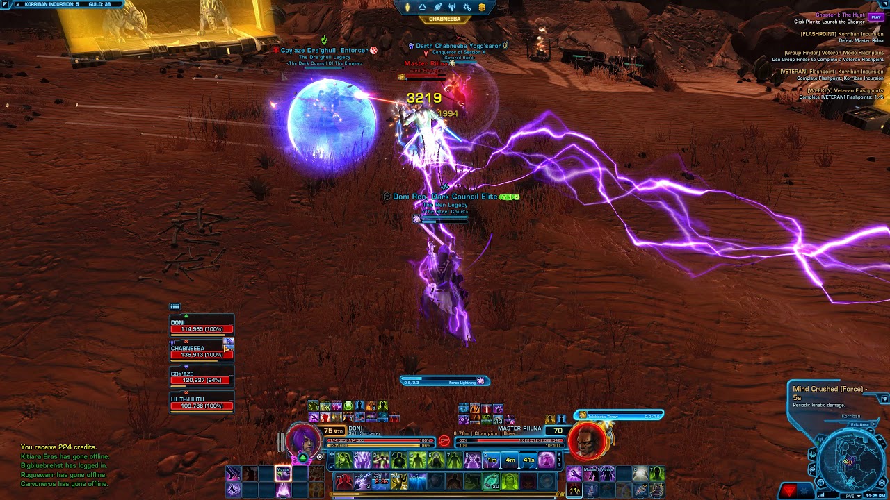 SWTOR Sorcerer flashpoint healing corruption guide onslaught - YouTube