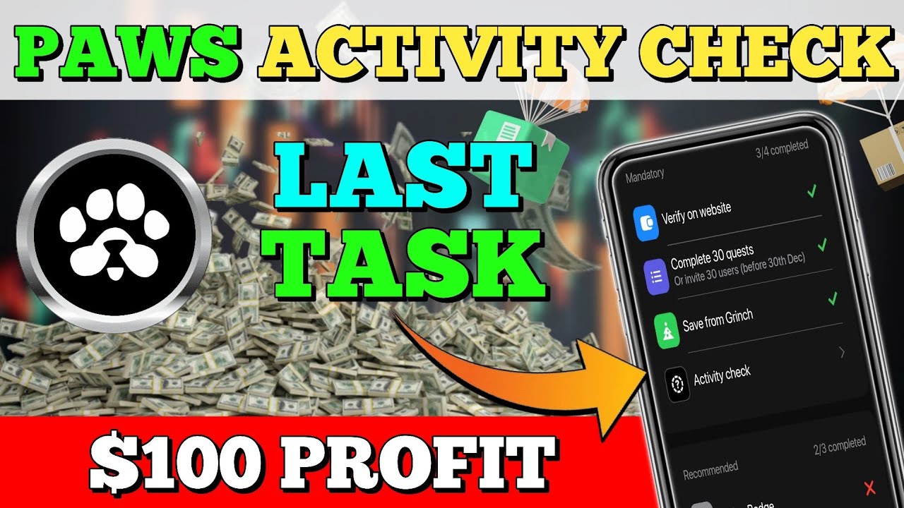 Paws Activity Check Task Complete | Paws Compulsory Task | Paws Listing ...