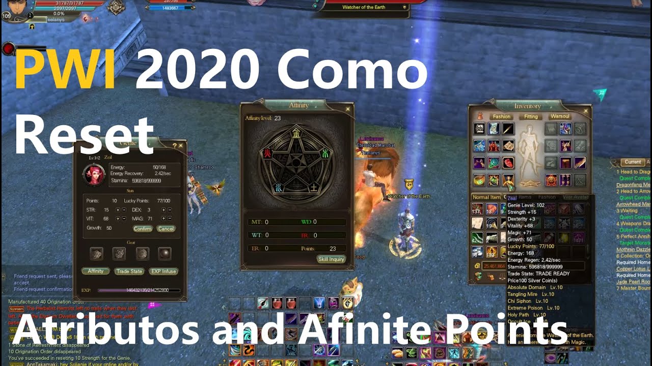 PWI 2020 l Reset Genie l Afinities Points l Español - YouTube