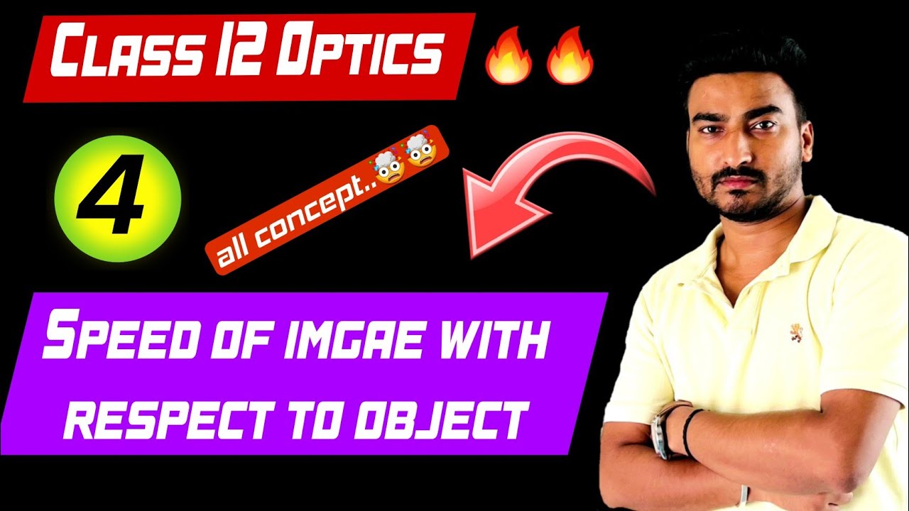 6.04 Speed of image with respect to object🔥🤯 class 12 physics, #Optics ...