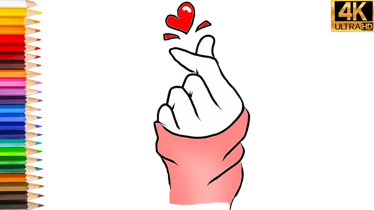 APRENDER A DIBUJAR CORAZÓN COREANO FACIL 😍 COMO DIBUJAR UN CORAZÓN ...