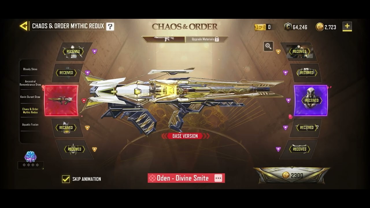 Mythic Oden Achieved pizza 🍕 Delivery 🚚 CODM • CODMobile - YouTube