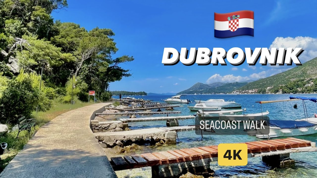 DUBROVNIK SEASHORE WALK, CROATIA, 4K, UHF, 60 FPS - YouTube
