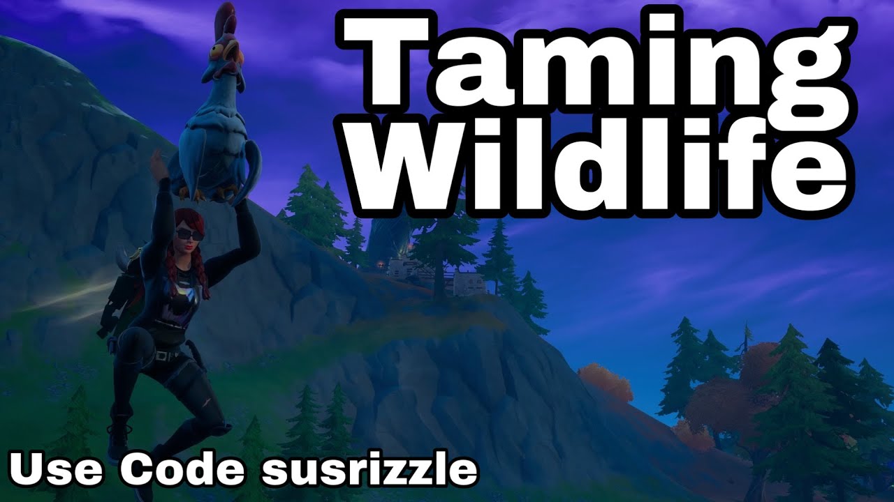 How to Tame Animals and Craft a Hunters Cloak in Fortnite - YouTube