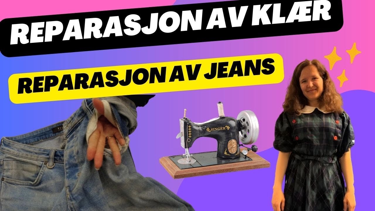 Reparasjon av jeans Reparasjon av klær How to sew new pockets on jeans ...