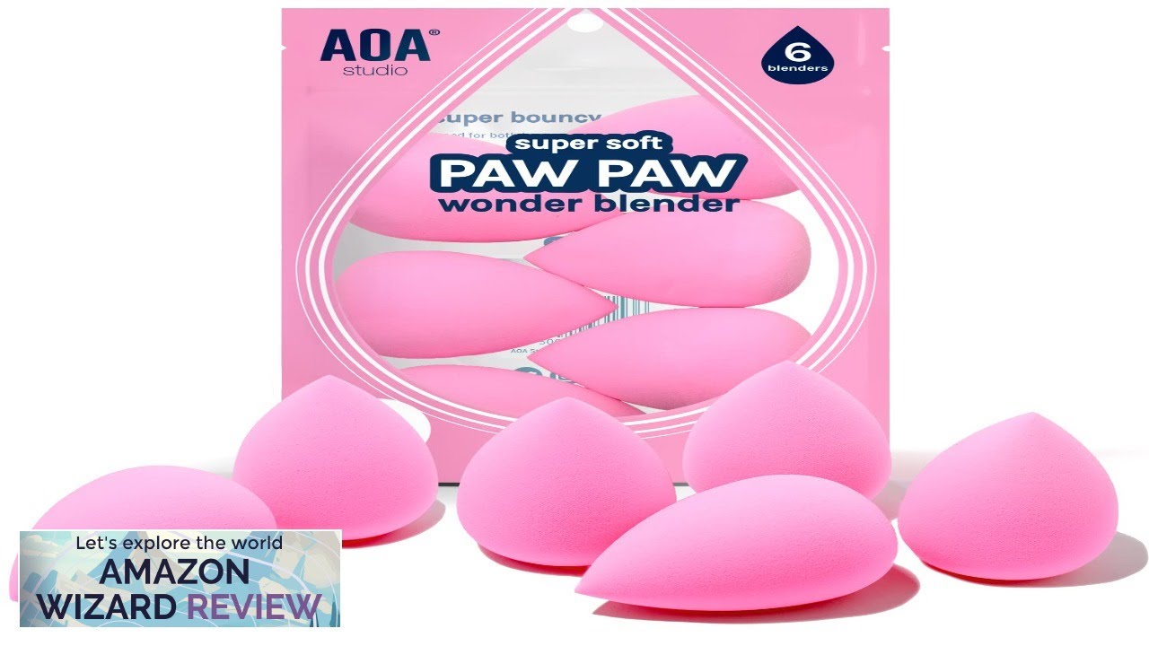 AOA Studio Collection makeup Sponge Set Latex Free and High-definition Set Review - YouTube