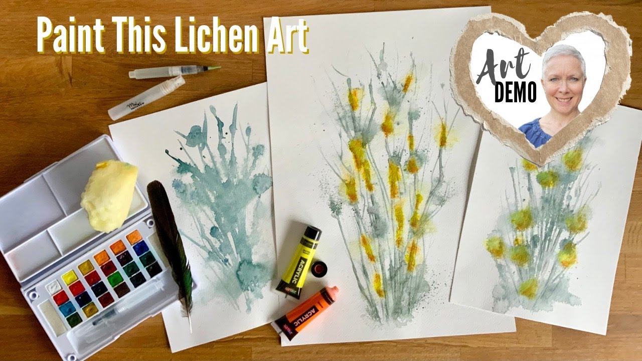 Paint This Lichen Art | Art Demonstration with Sue Smith - YouTube