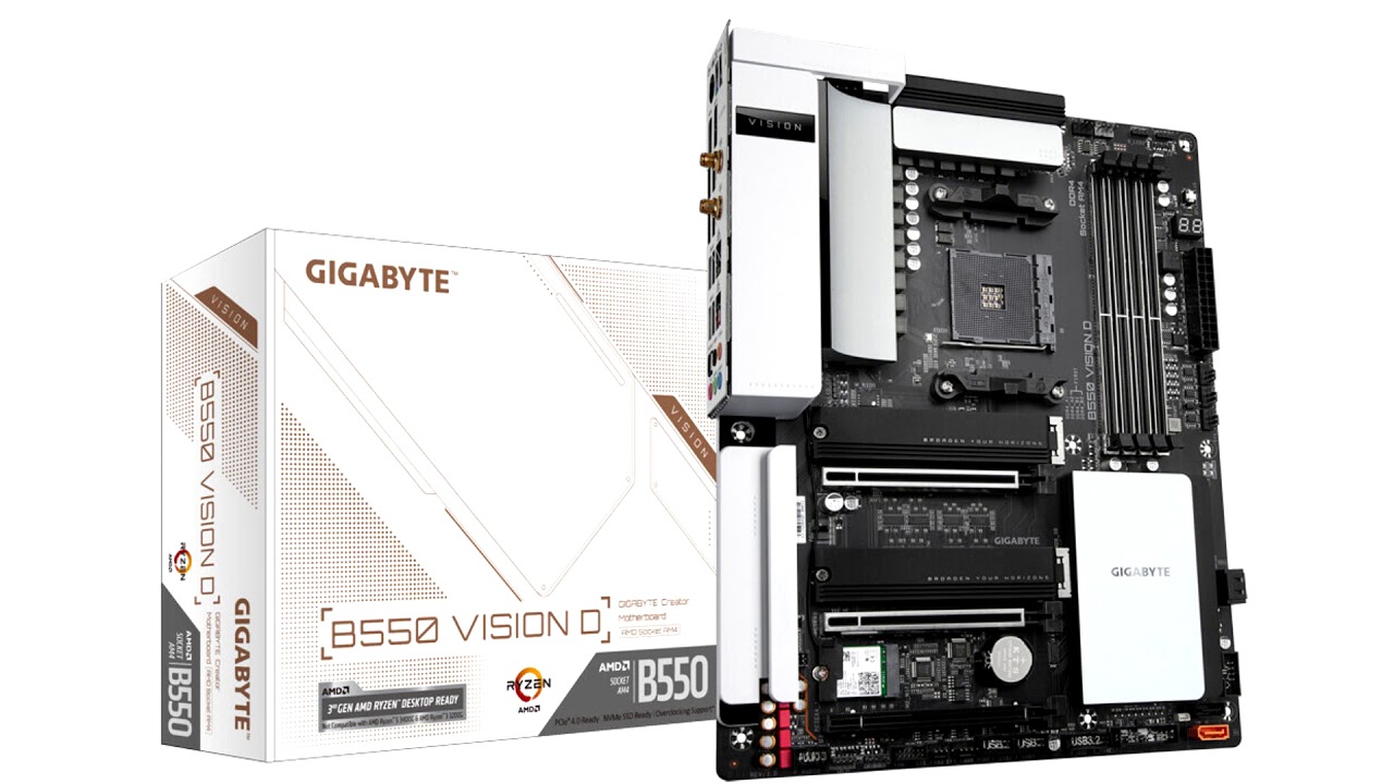 GIGABYTE Intros B550 VISION D Motherboard for Creators - YouTube
