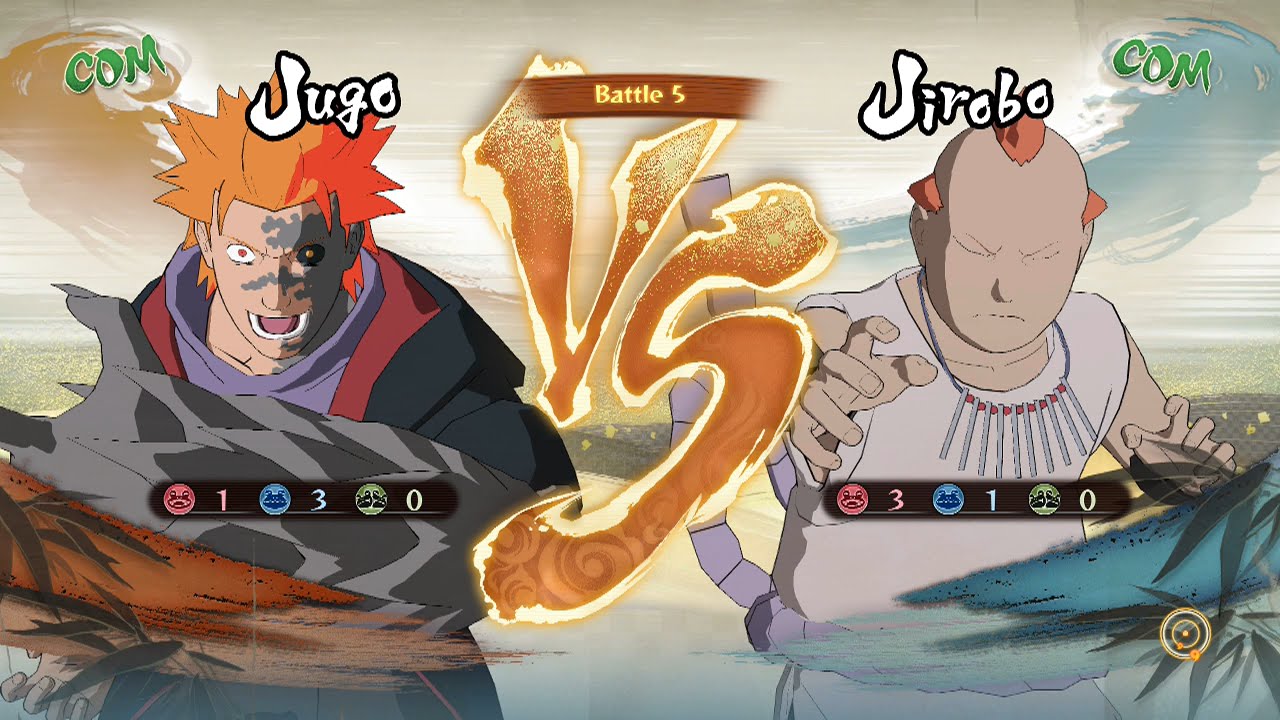 Naruto Shippuden: Ultimate Ninja Storm 4, Jugo VS Jirobo! - YouTube