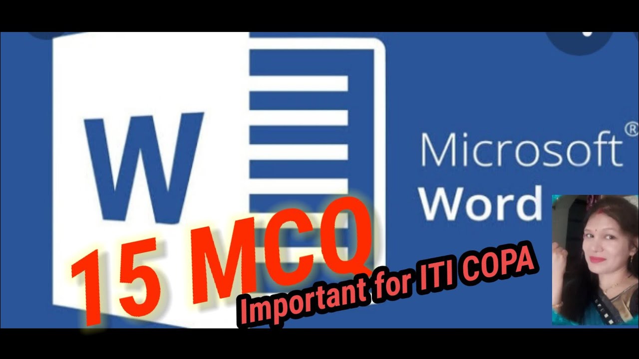 MS-Word 15 MCQ|| TEST|| Microsoft Word Objective Question || Part-1 ...