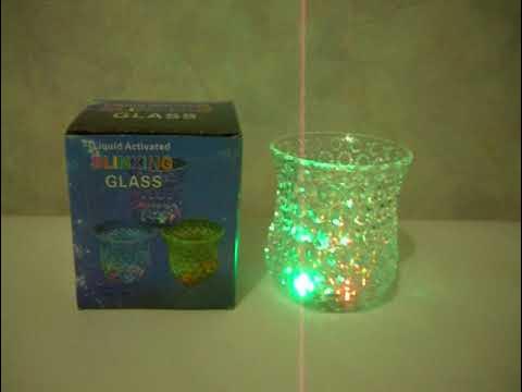 Светящийся бокал светомузыка Blinking Glass с цветной подсветкой дна ...