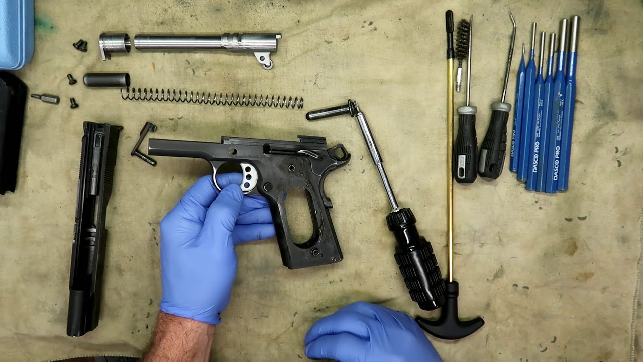 M 1911a1 Complete Disassembly & Extreme Duty Lubrication - YouTube