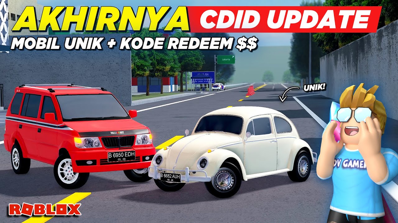 ADA KODE REDEEM TERBARU DAN MOBIL UNIK !! REVIEW CDID UPDATE - Roblox ...