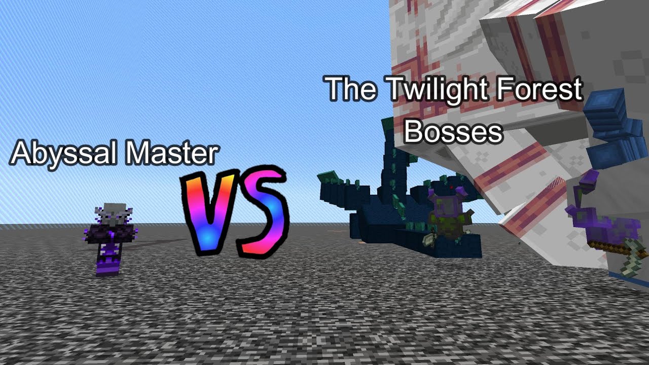 Abyssal Master vs The Twilight Forest Bosses Minecraft Mob Battle - YouTube