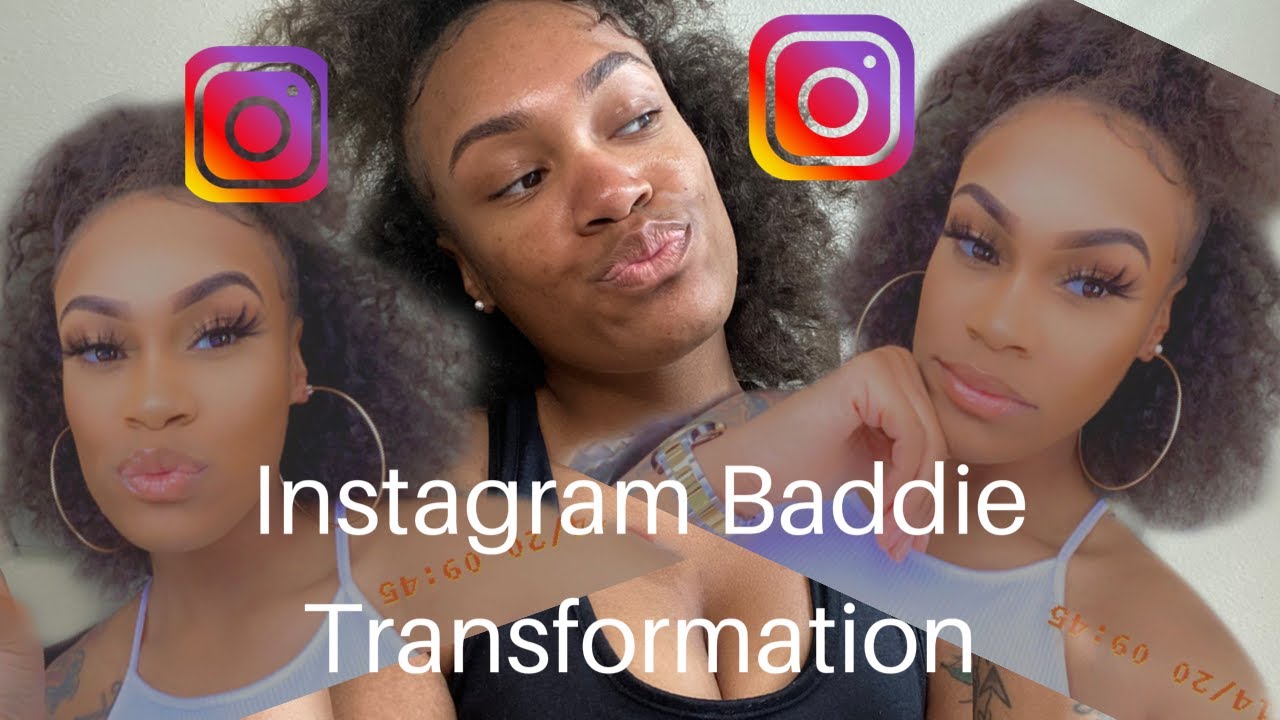 Instagram Baddie Makeup Transformation | GRWM | Black Women | Signed ...